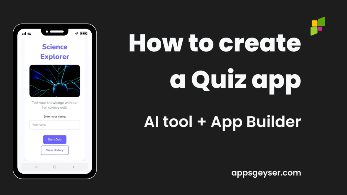 How to create a Quiz App - AppsGeyser Game App Maker | AppsGeyser Blog